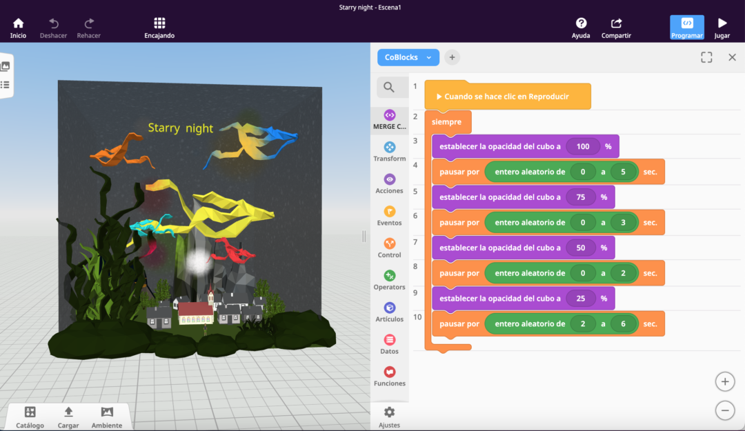 CoSpaces Edu III. Merge Cube - Code INTEF