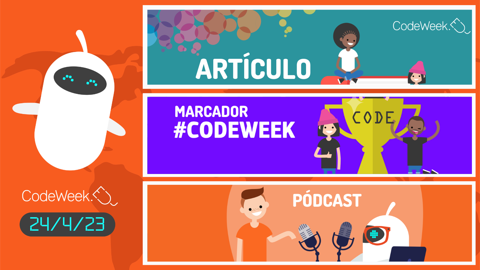 Contenidos inspiradores EU Code Week 24/04/2023 - Code INTEF