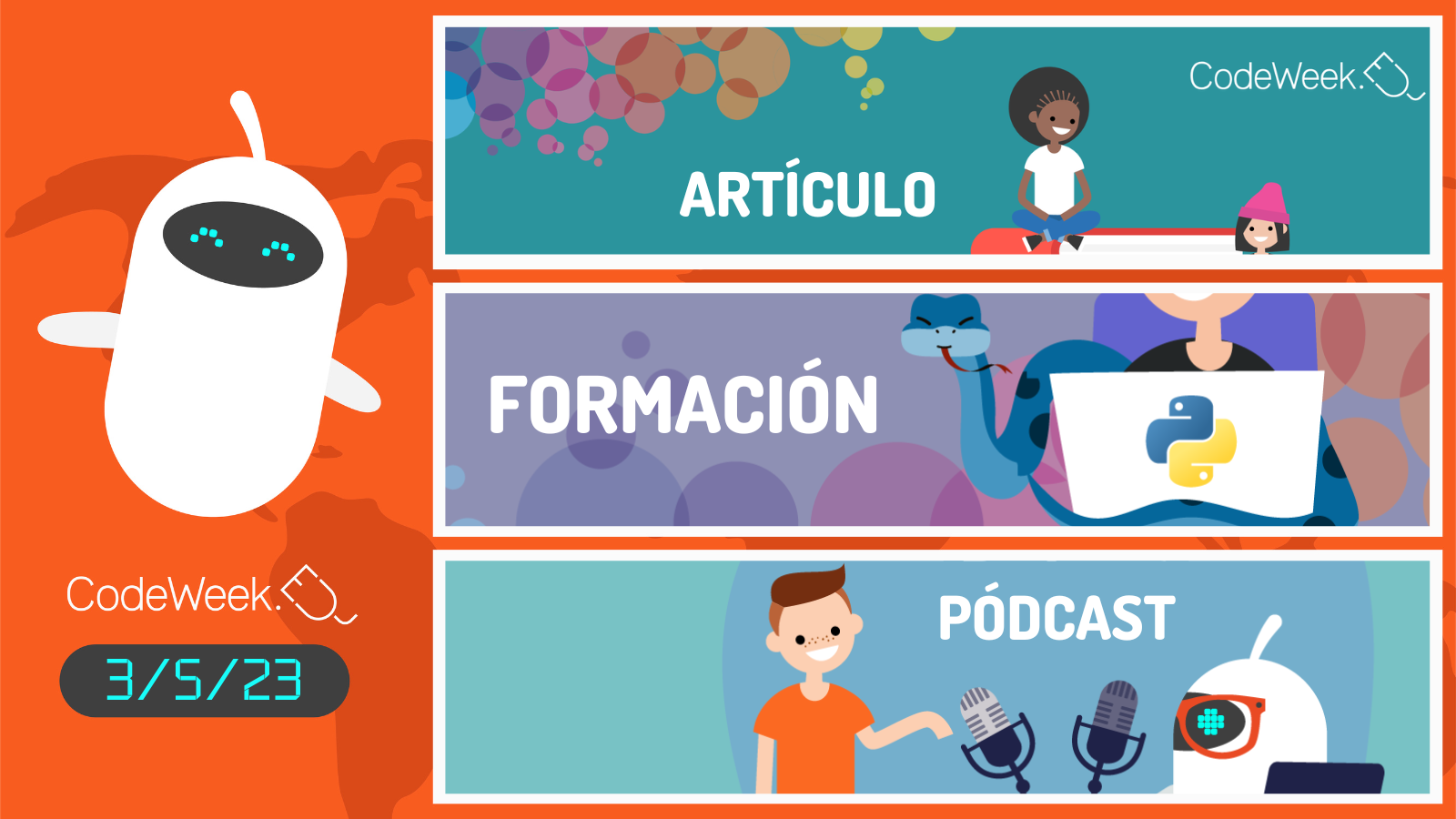 Contenidos inspiradores EU Code Week 03/05/2023 - Code INTEF
