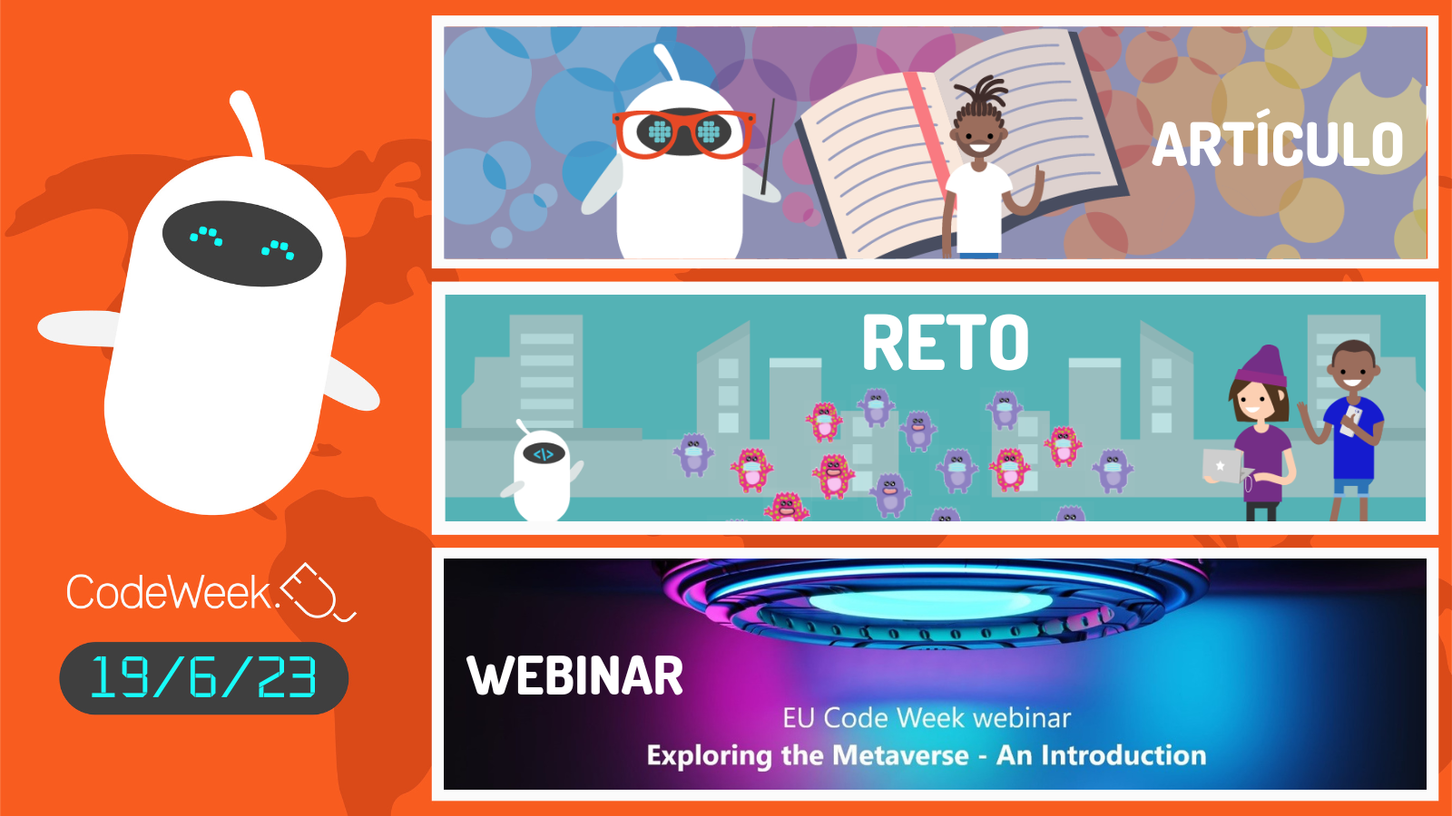 Contenidos inspiradores EU Code Week 19/06/2023 - Code INTEF