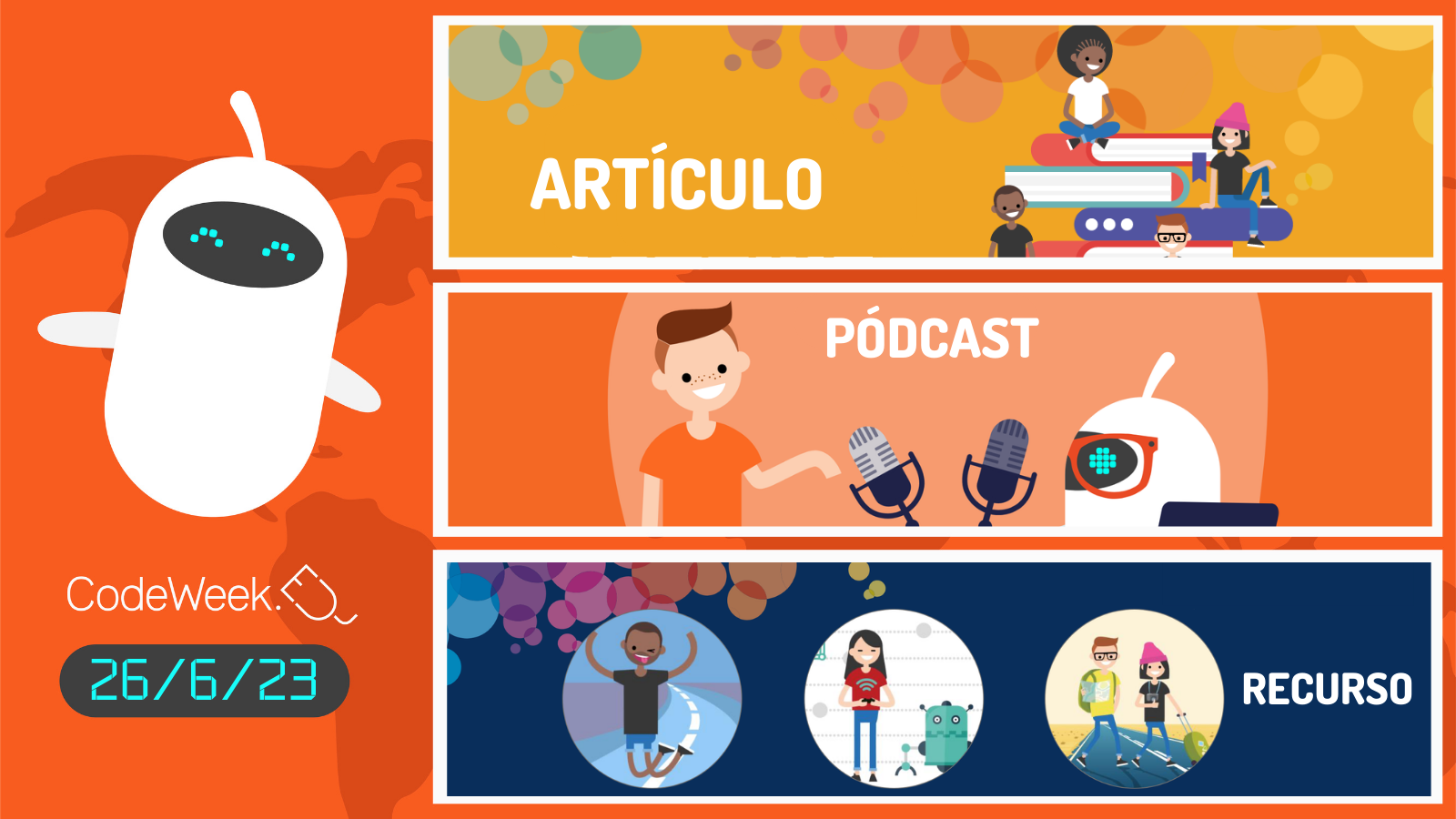 Contenidos inspiradores EU Code Week 26/06/2023 - Code INTEF