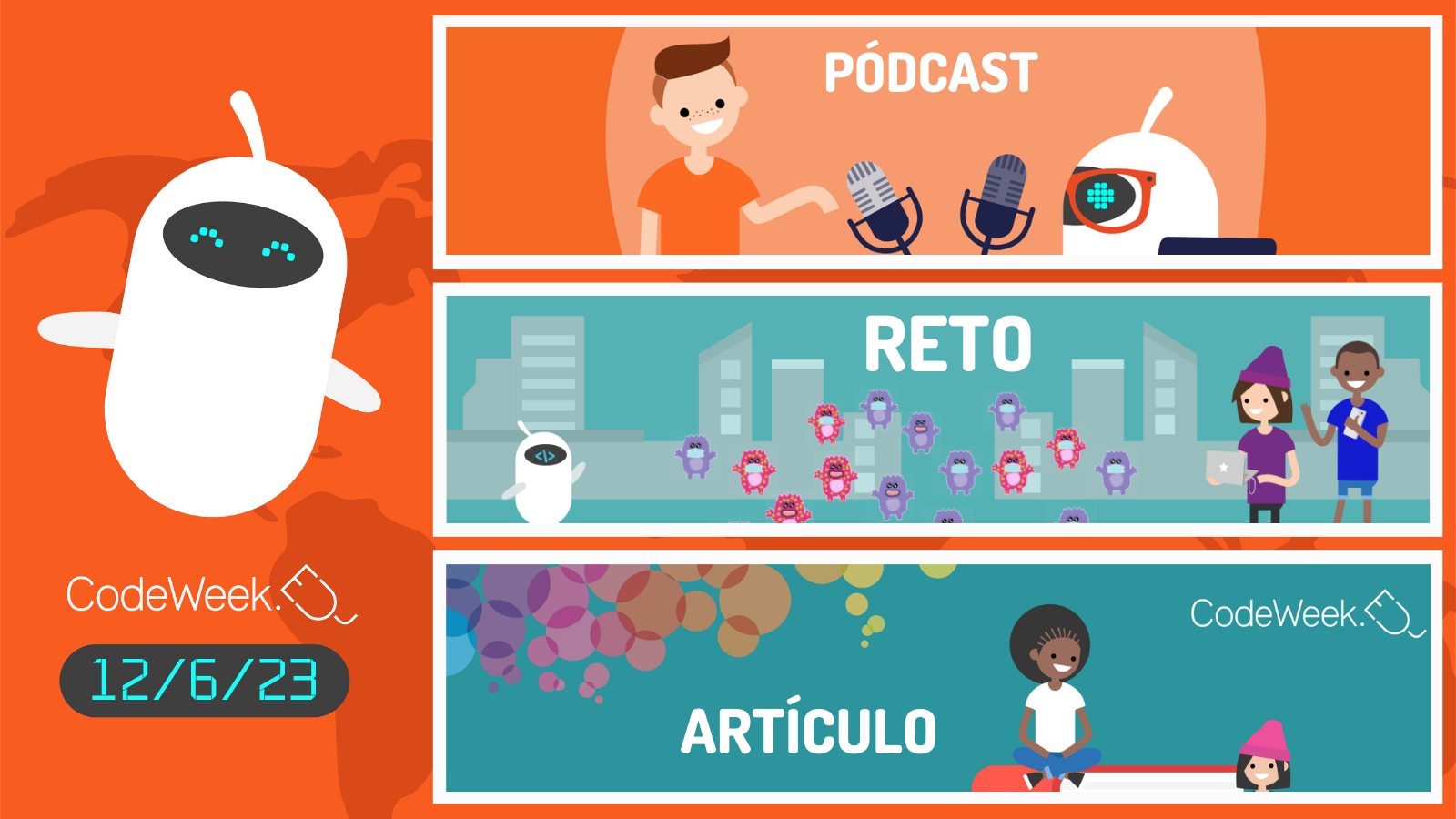 Contenidos inspiradores EU Code Week 12/06/2023 - Code INTEF